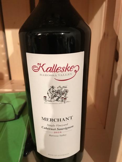 2015 Kalleske Cabernet Sauvignon Merchant, Australia, South Australia ...