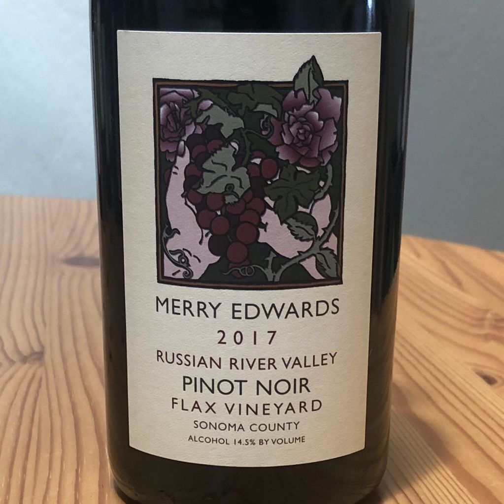 2017 Merry Edwards Pinot Noir Flax Vineyard, USA, California, Sonoma ...