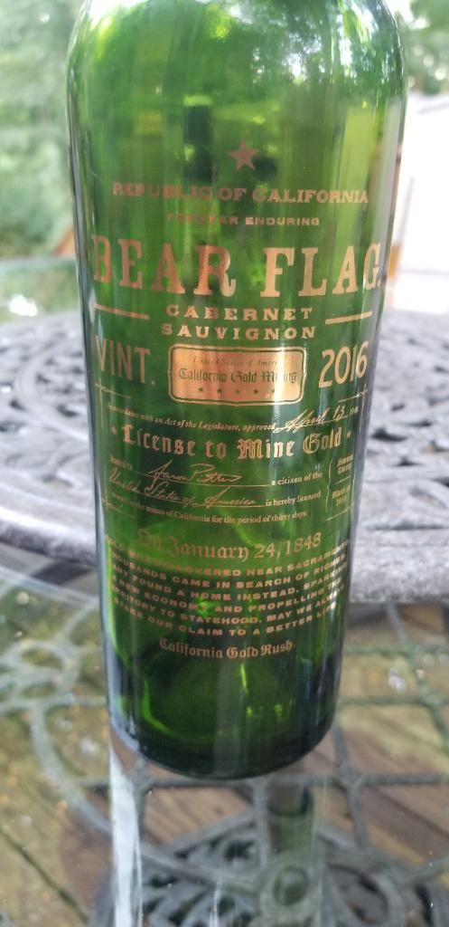 1989 Richard L. Graeser Cabernet Sauvignon Cyrus Creek Calistoga Bear ...