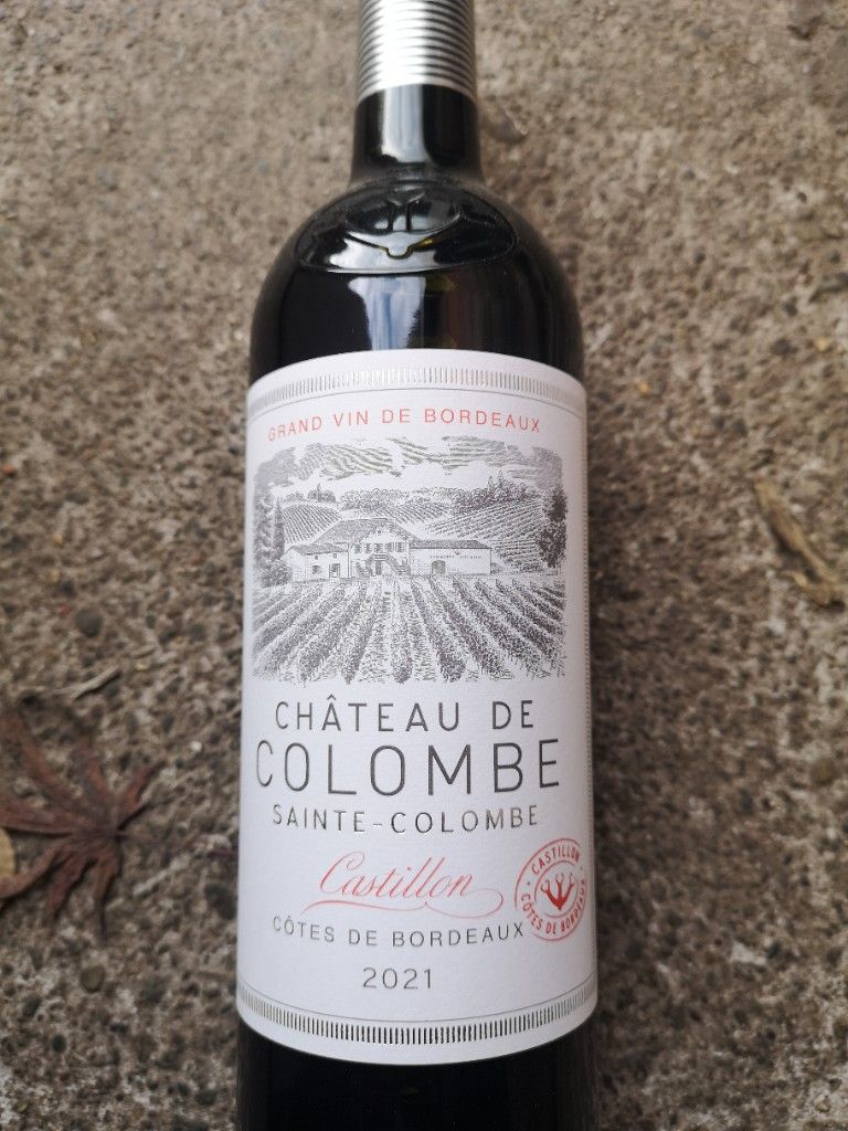 2021 Château Sainte-Colombe, France, Bordeaux, Libournais, Castillon ...