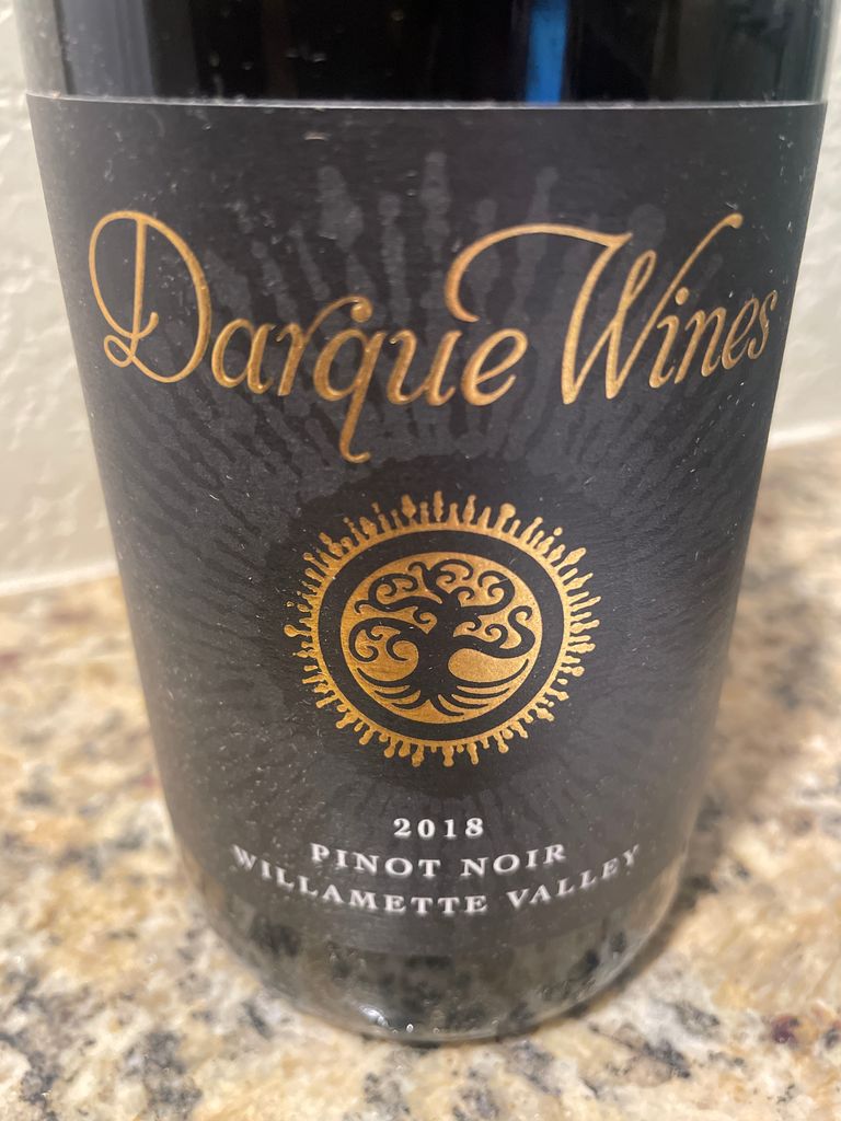 2018 Darque Wines Pinot Noir Hudson Vineyard, USA, Oregon, Willamette ...