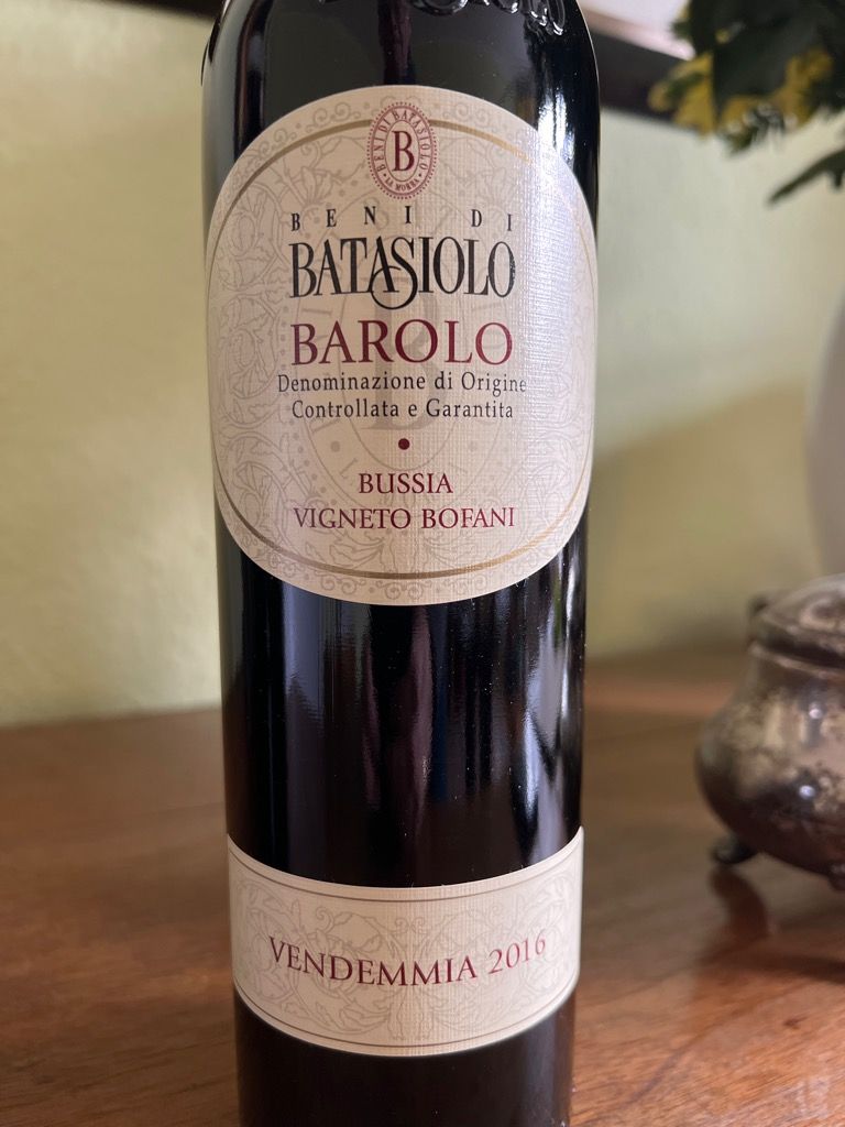 2018 Beni di Batasiolo Barolo Bussia Vigneto Bofani, Italy, Piedmont ...