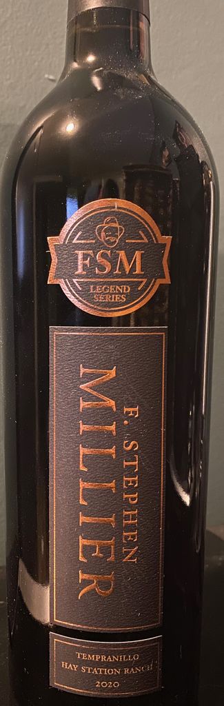 2020 F. Stephen Miller Red Wine, USA, California, Sierra Foothills ...