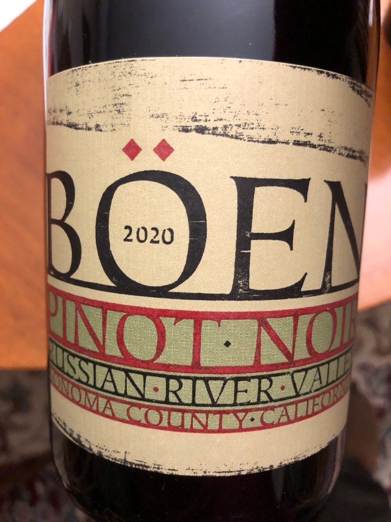 2020 Böen Pinot Noir Russian River Valley, USA, California, Sonoma ...