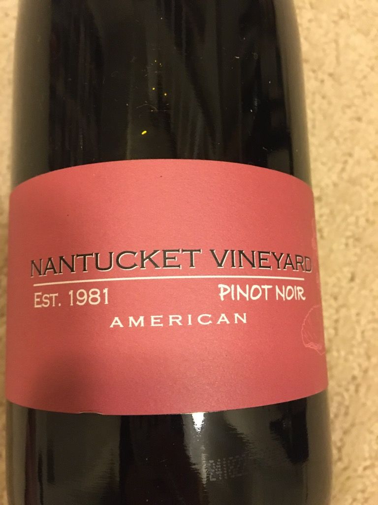 2019 Nantucket Vineyards Pinot Noir, USA, American - CellarTracker