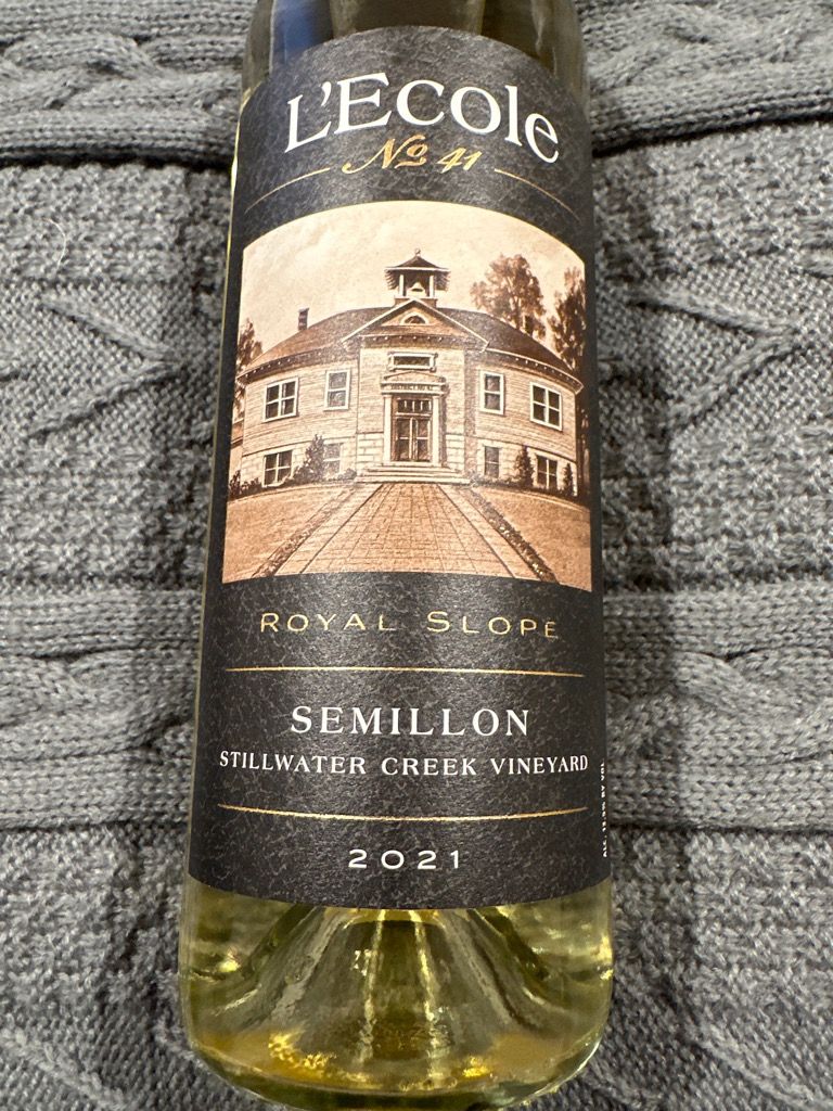 2021 L'Ecole No. 41 Sémillon Stillwater Creek Vineyard, USA, Washington ...