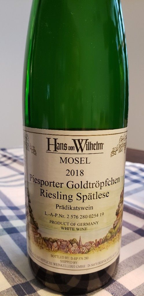 2018 Hans von Wilhelm Riesling Piesorter Goldtröpfchen Riesling ...