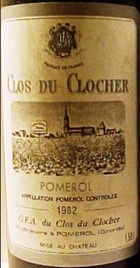 1982 Clos du Clocher, France, Bordeaux, Libournais, Pomerol - CellarTracker