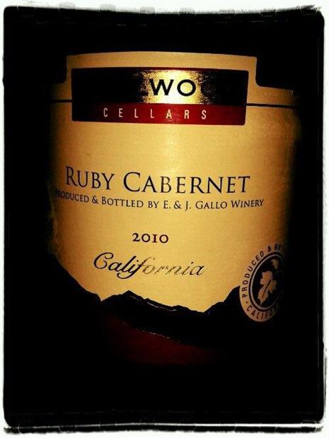 2012 Burlwood Cellars Cabernet Sauvignon Ruby Cabernet, USA, California ...