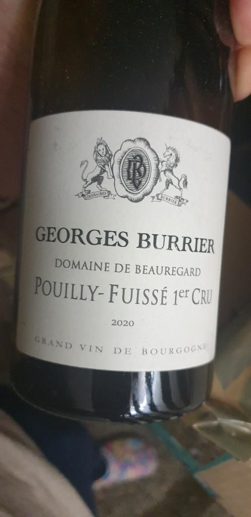 2020 Georges Burrier Pouilly-Fuissé, France, Burgundy, Mâconnais ...
