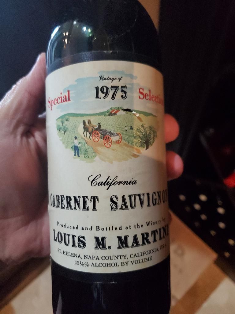 1975 Louis M. Martini Cabernet Sauvignon Special Selection, USA ...