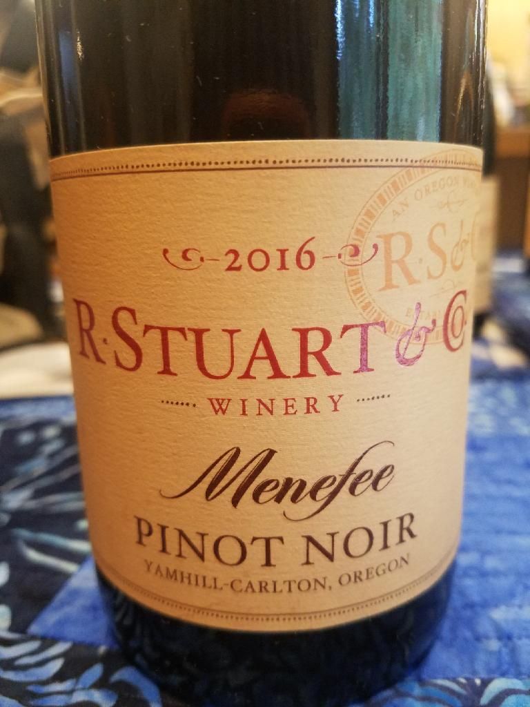 2016 R. Stuart & Co. Pinot Noir Menefee, USA, Oregon, Willamette Valley ...