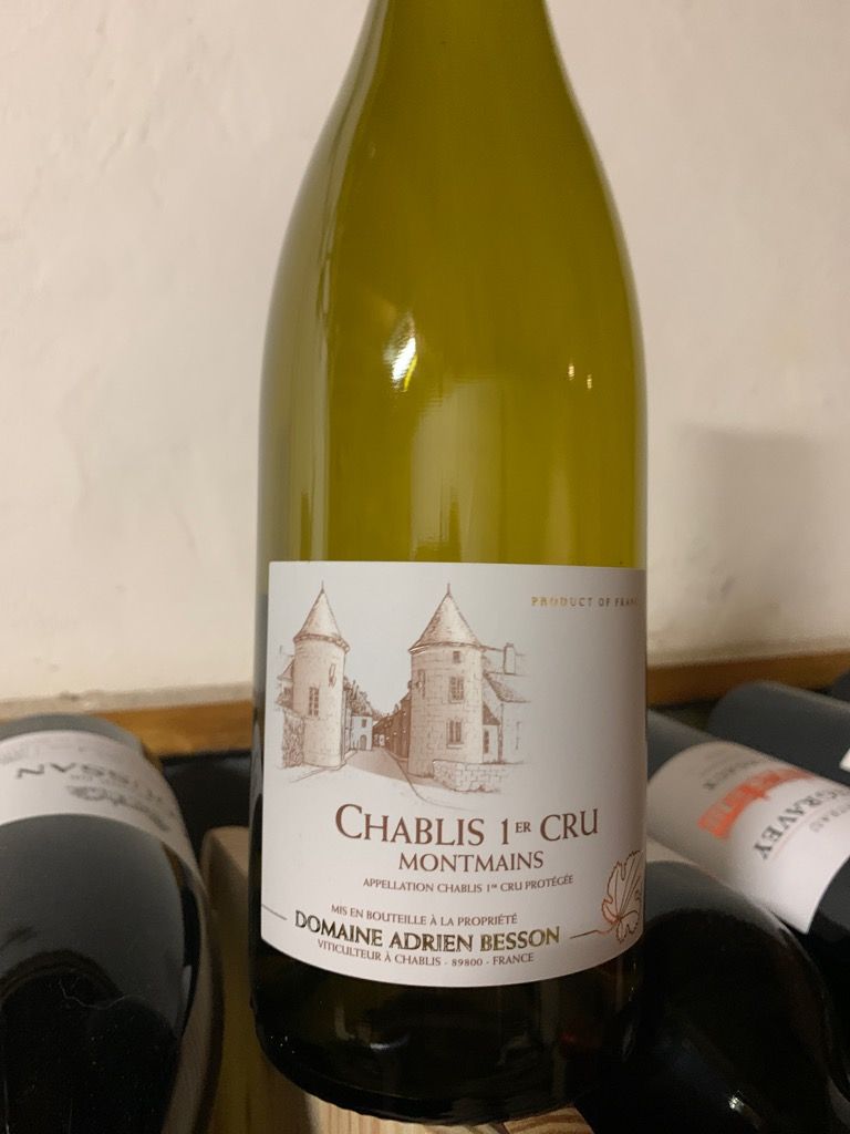 2020 Domaine Adrien Besson Chablis 1er Cru Montmains, France, Burgundy, Chablis, Chablis 1er Cru ...