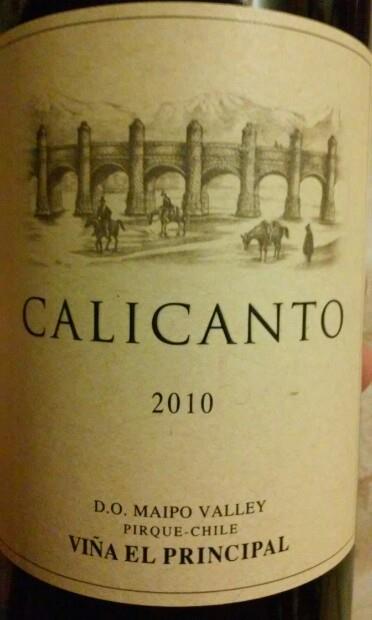 2010 Viña El Principal Calicanto, Chile, Maipo Valley - CellarTracker