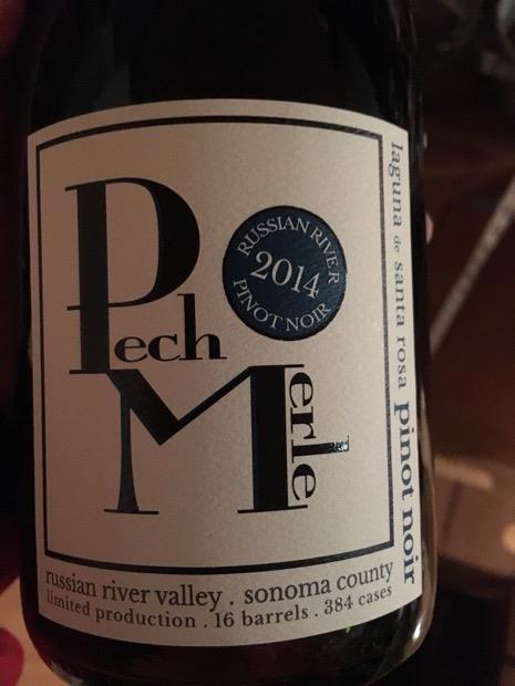 2014 Pech Merle Pinot Noir Laguna de Santa Rosa, USA, California ...