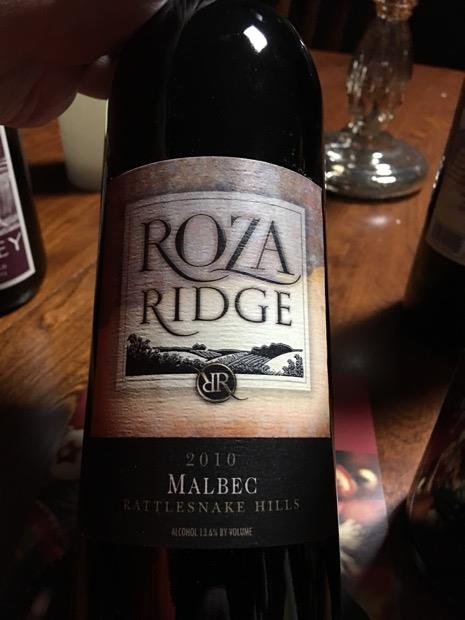 2007 Roza Ridge Malbec, USA, Washington, Columbia Valley, Rattlesnake ...