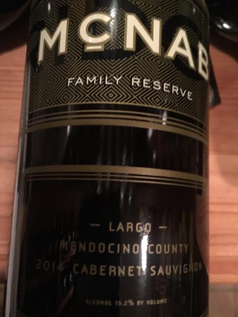 2014 McNab Ridge Cabernet Sauvignon Family Reserve, USA, California ...