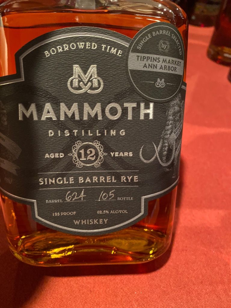 NV Mammoth Distilling Rye Whiskey Aged 15 Years, 64.1%, USA, Michigan ...