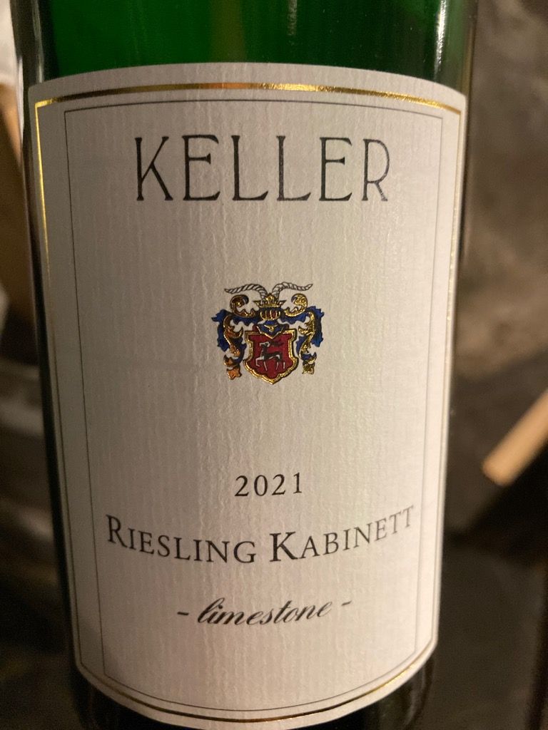 2021 Weingut Keller Riesling Kabinett "Limestone" Goldkapsel, Germany ...