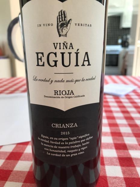 2015 Viña Eguía Rioja Crianza, Spain, La Rioja, Rioja - CellarTracker