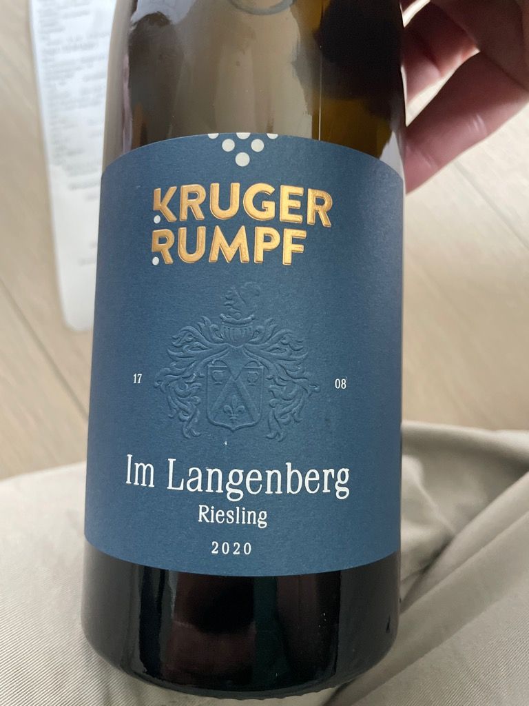 2020 Kruger-Rumpf Riesling Im Langenberg, Germany, Nahe - CellarTracker