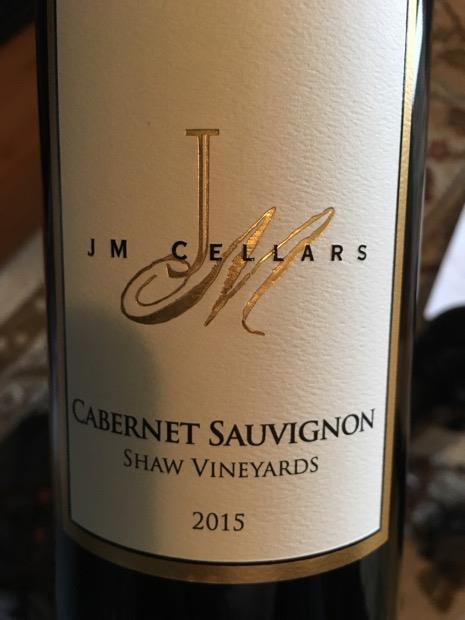 2015 JM Cellars Cabernet Sauvignon Shaw Vineyards, USA, Washington ...