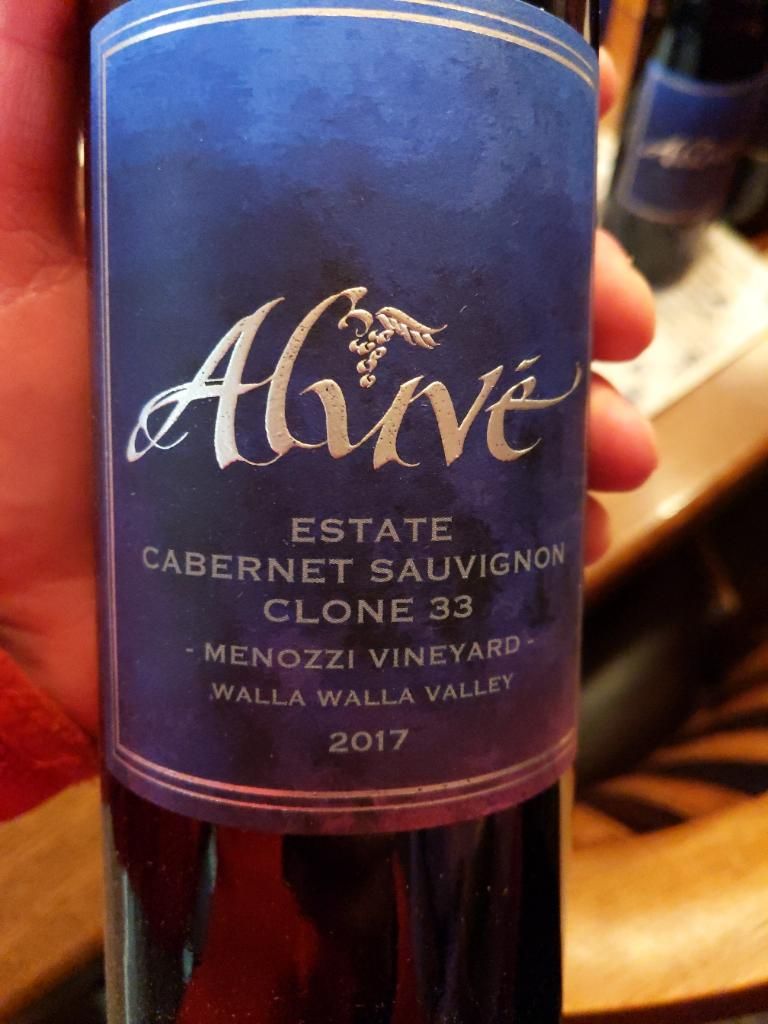 2017 Aluvé Cabernet Sauvignon Estate Clone 33 Menozzi Vineyard, USA ...