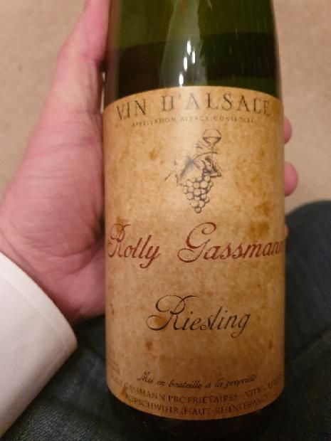 2016 Rolly Gassmann Riesling Pflaenzerreben de Rorschwihr, France ...