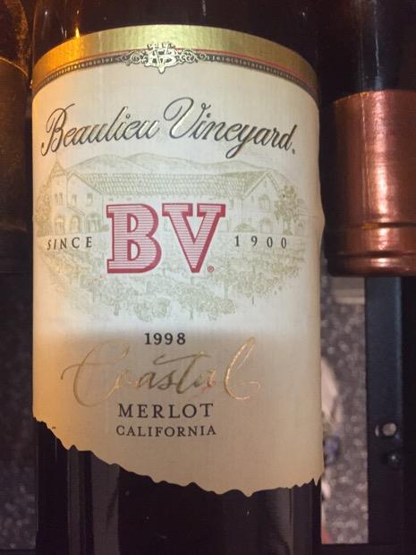 1998 Beaulieu Vineyard Merlot Coastal Estates, USA, California ...