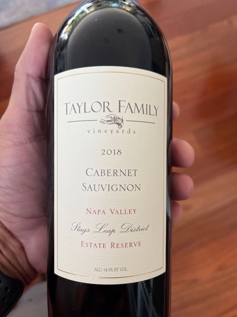 2021 Taylor Family Vineyards Cabernet Sauvignon Stags Leap District ...