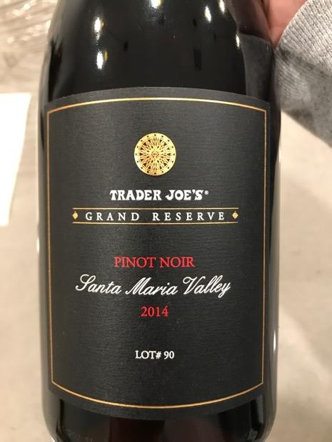 2020 Trader Joe's Pinot Noir Grand Reserve Lot #90, USA, California ...