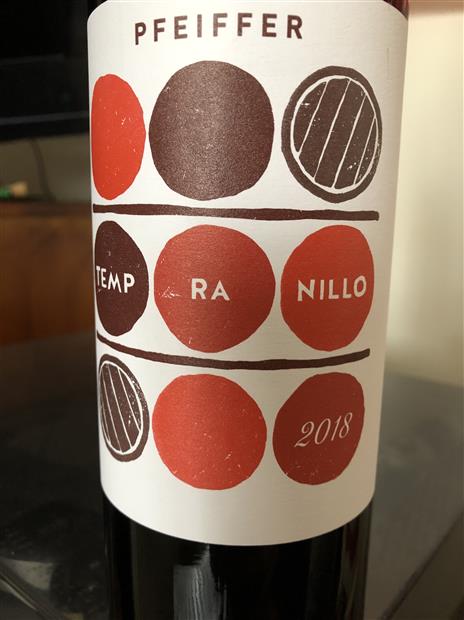 2021 Pfeiffer Tempranillo, Australia, Victoria, North East, Rutherglen ...
