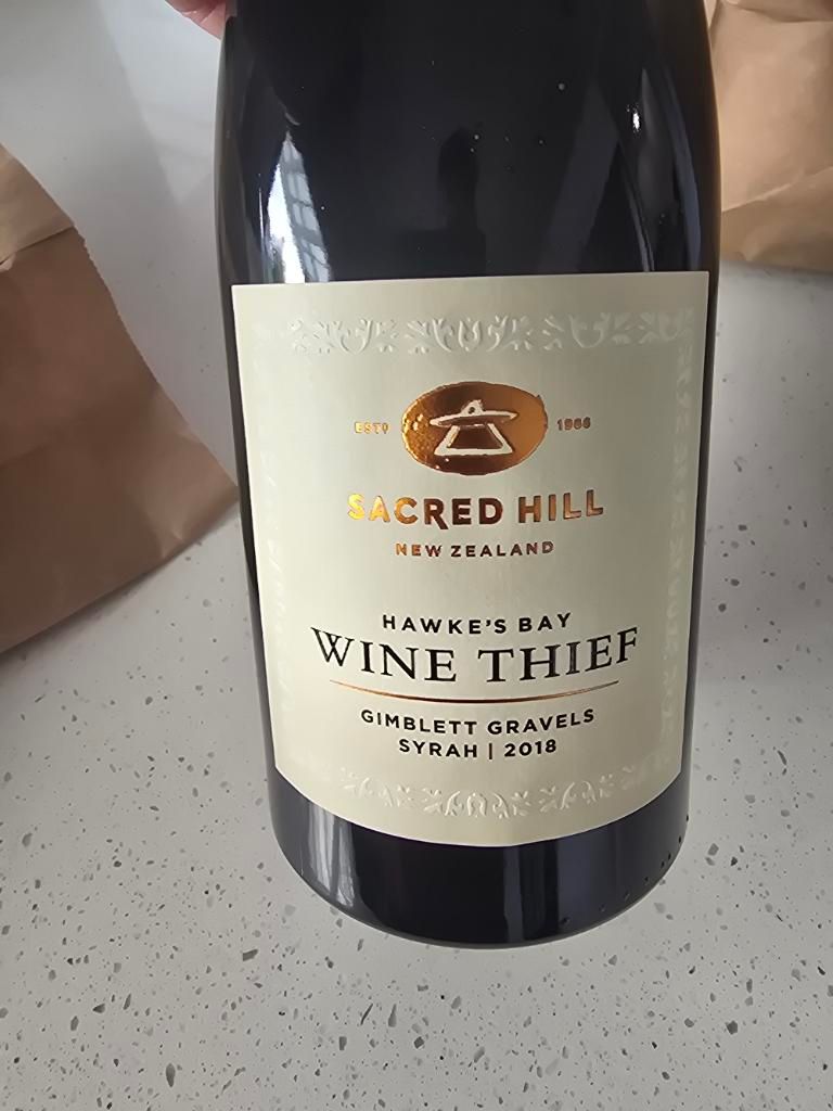 2018 Sacred Hill Syrah Wine Thief, New Zealand, North Island, Hawke's ...