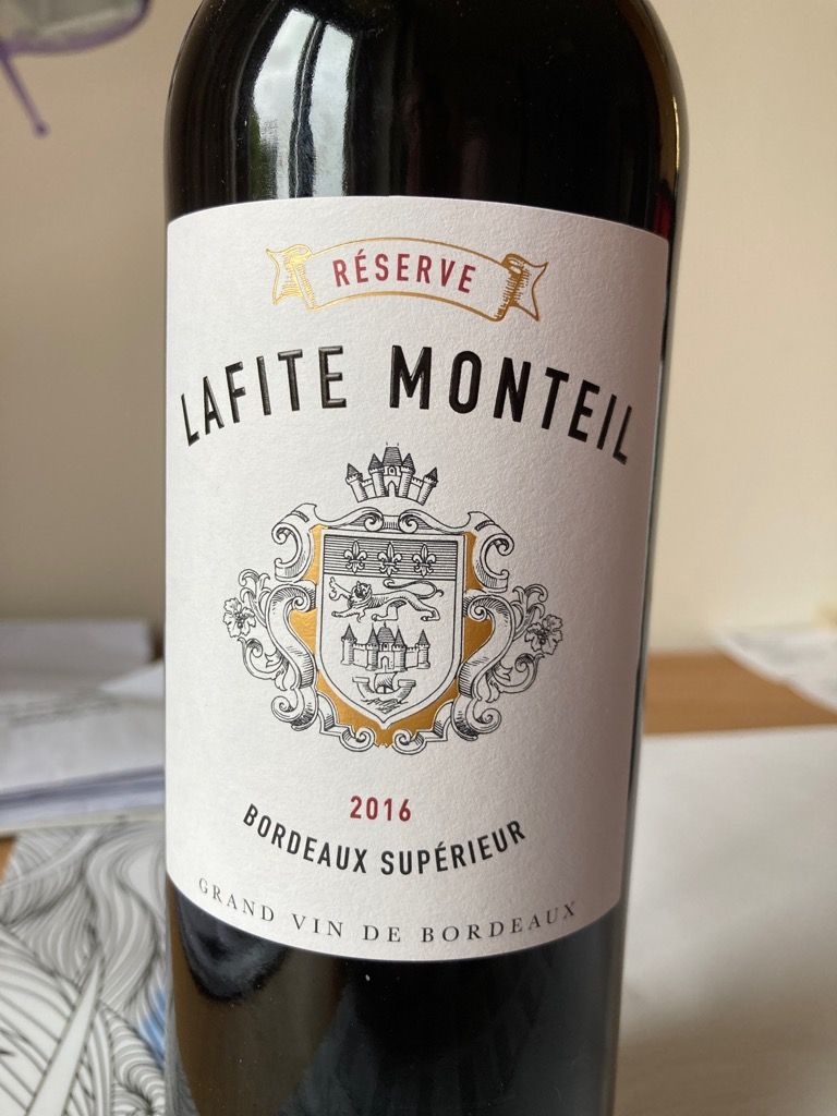 2016 Château Lafite Monteil Reserve, France, Bordeaux, Bordeaux ...
