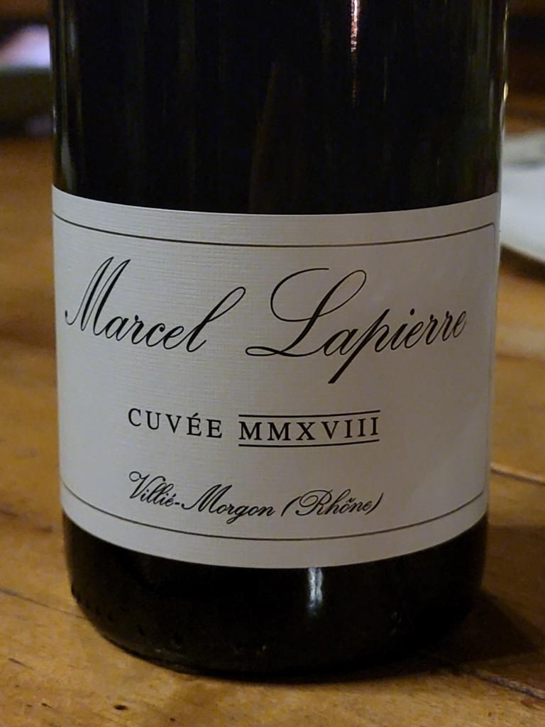 2017 Marcel Lapierre Morgon Cuvée Marcel Lapierre, France, Burgundy ...