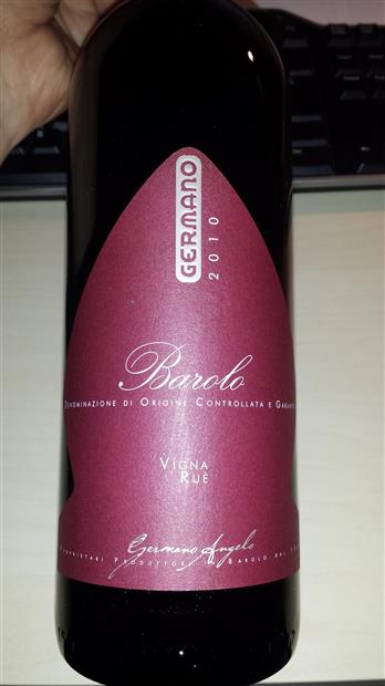 2016 Germano Angelo Barolo, Italy, Piedmont, Langhe, Barolo - CellarTracker