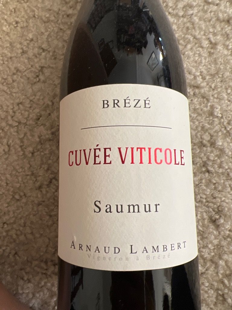 NV Arnaud Lambert Saumur Cuvée Viticole Rouge Brézé, France, Loire ...