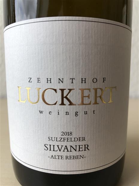 2018 Weingut Zehnthof Theo Luckert Silvaner Sulzfelder - Alte Reben ...