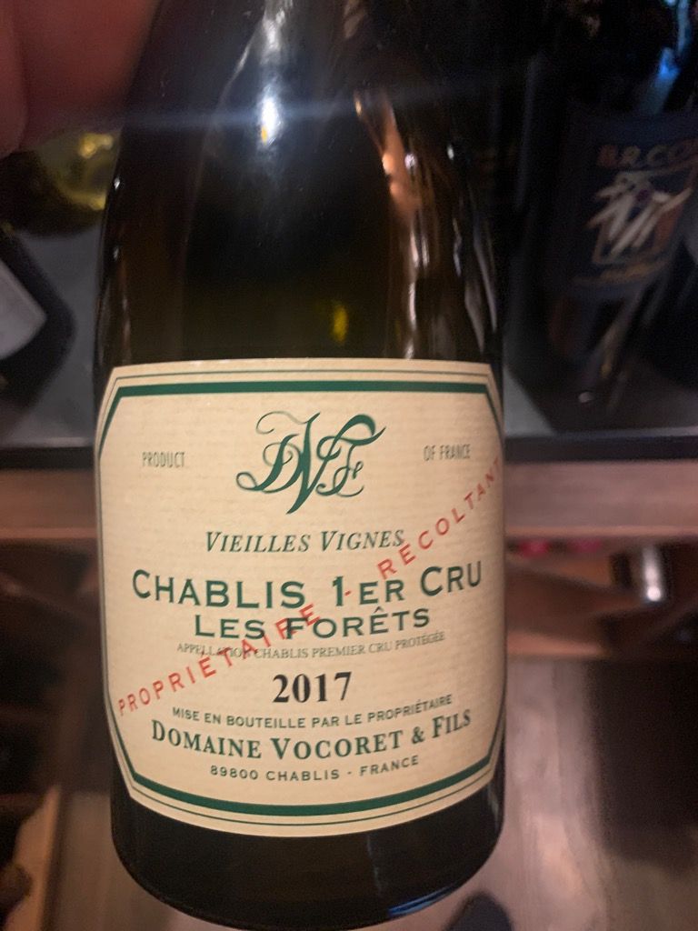 2017 Domaine Vocoret et Fils Chablis 1er Cru Les Forêts, France ...