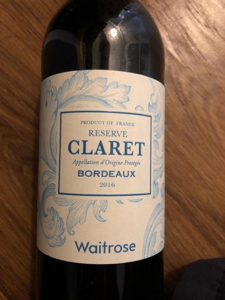 2020 Calvet Waitrose Reserve Claret, France, Bordeaux - CellarTracker