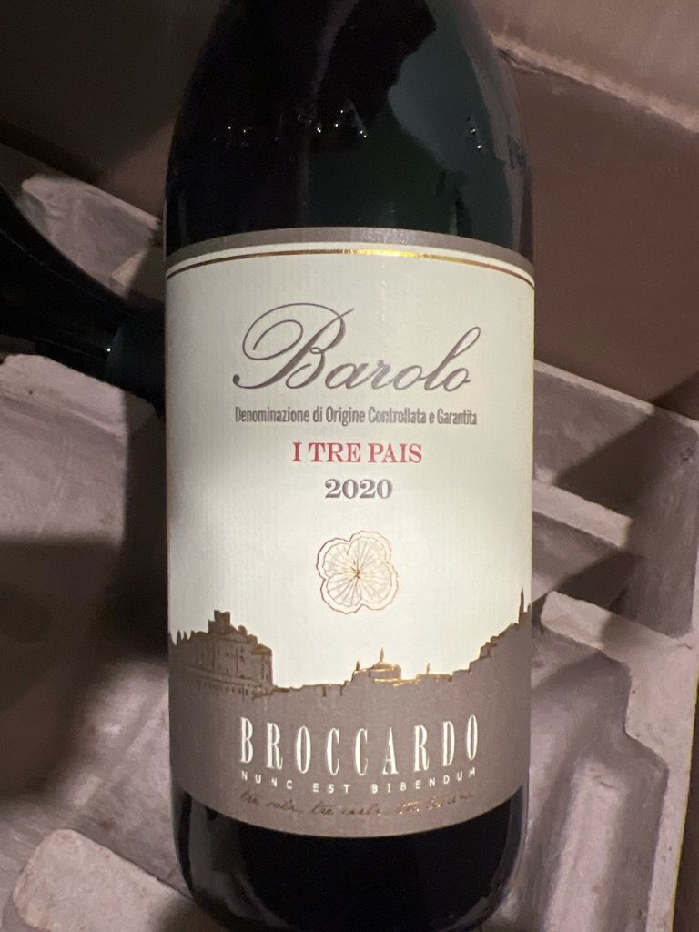 2020 Fratelli Broccardo Barolo I Tre Pais, Italy, Piedmont, Langhe ...