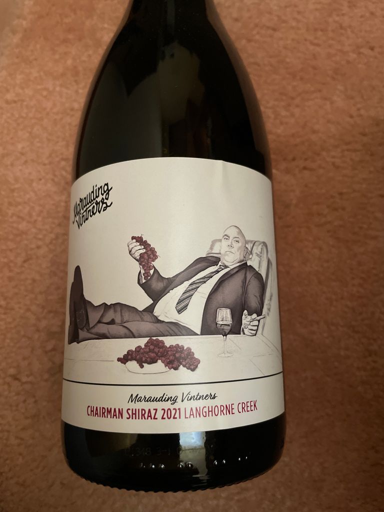 2021 Wine People Shiraz Marauding Vintners Chairman Shiraz, Australia ...