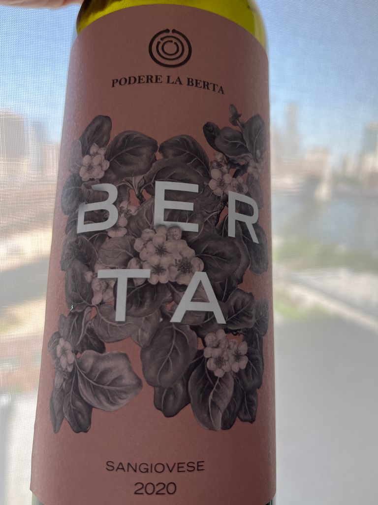 2020 Podere La Berta Sangiovese di Romagna Superiore, Italy, Emilia-Romagna, Sangiovese di ...