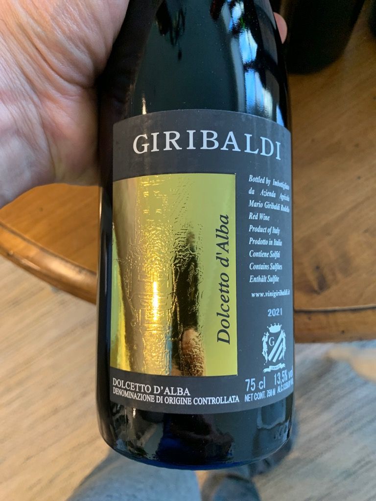 2021 Giribaldi Dolcetto Dolcetto d'Alba, Italy, Piedmont, Alba ...