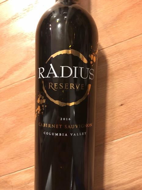 2016 Radius Cabernet Sauvignon Reserve, USA, Washington, Columbia ...