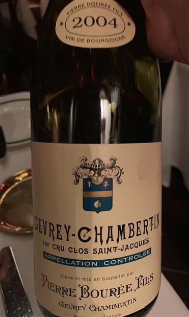 2005 Pierre Bourée Fils Gevrey-Chambertin 1er Cru Clos St. Jacques ...