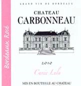 2015 Château Carbonneau Bordeaux Rosé Cuvée Lulu, France, Bordeaux ...