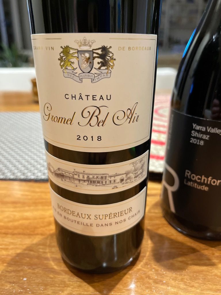 2019 Château Gromel Bel Air, France, Bordeaux, Bordeaux Supérieur ...
