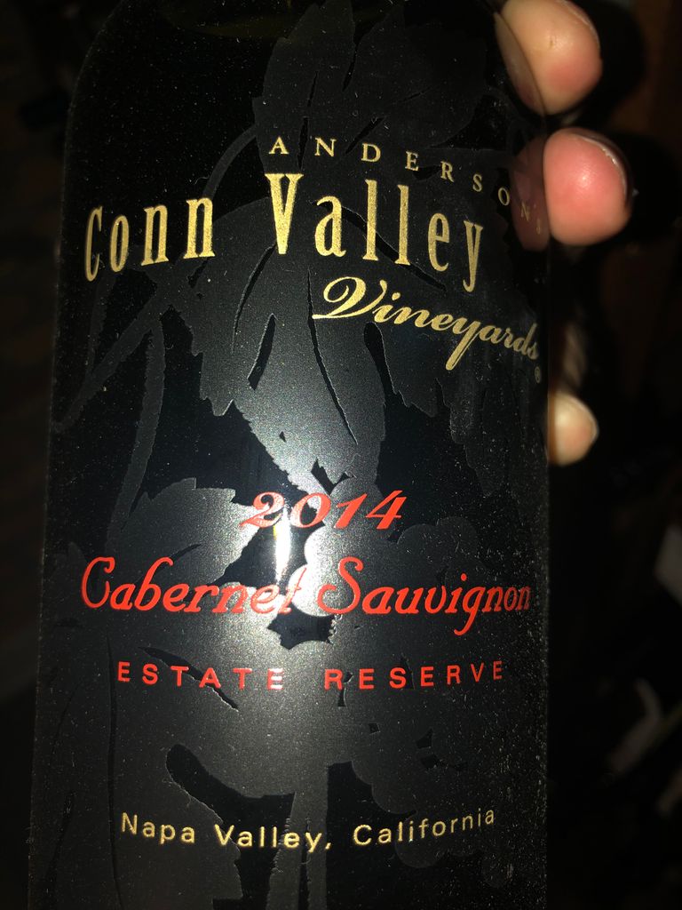 2014 Anderson's Conn Valley Vineyards Cabernet Sauvignon Estate Reserve ...