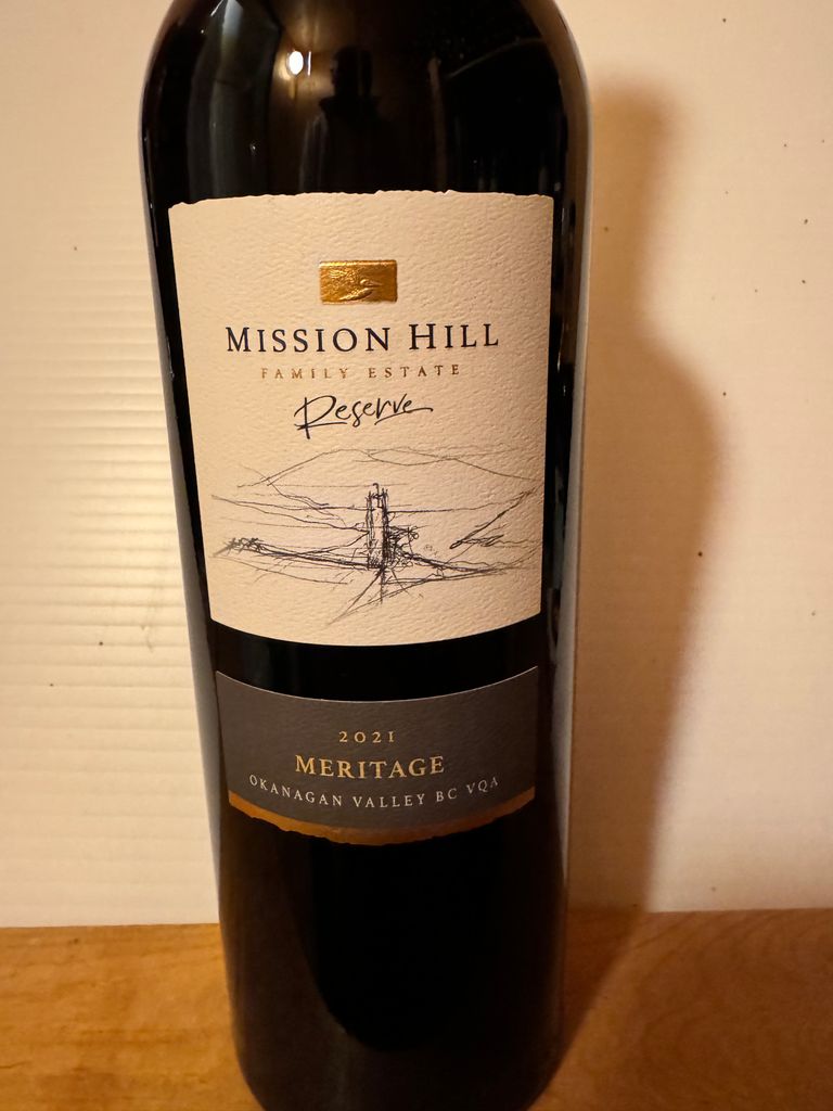 2021 Mission Hill Reserve Red Meritage, Canada, British Columbia ...